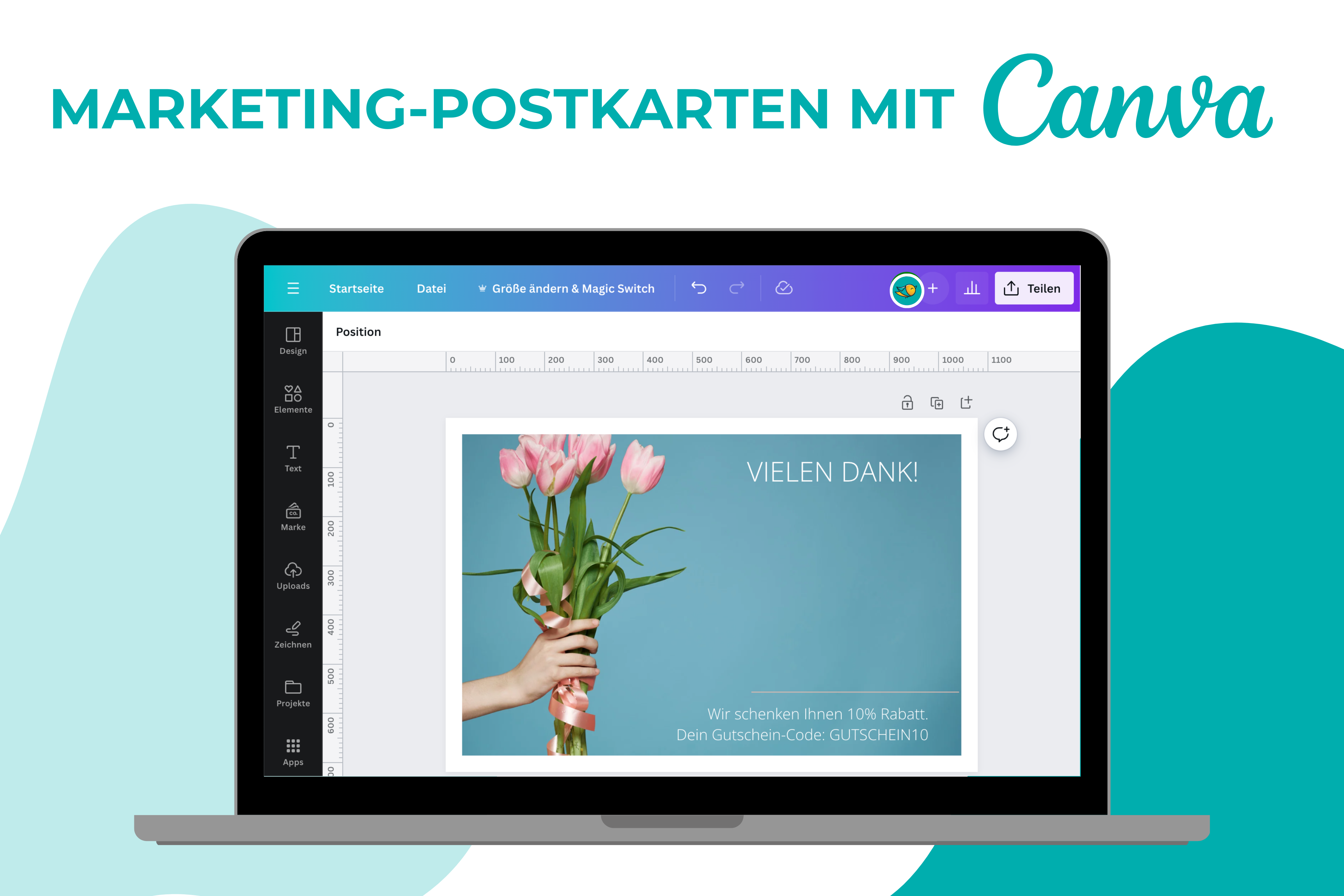 Marketing-Postkarten: Schritt-für-Schritt mit Canva